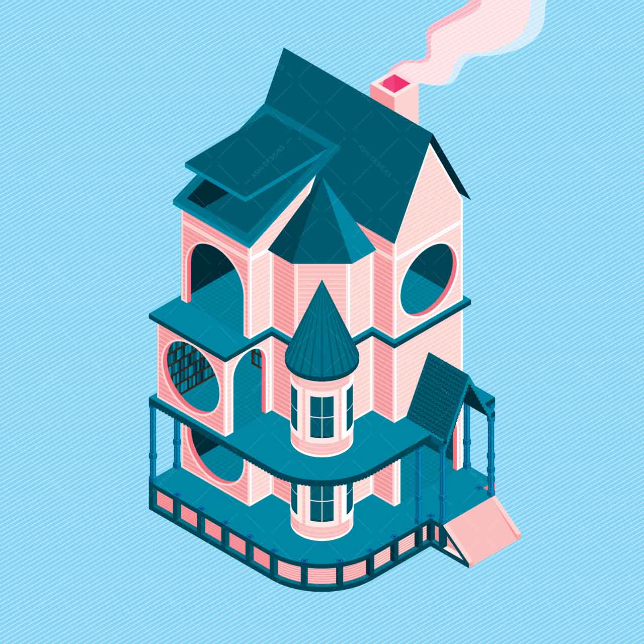 Isometric House – Ashi Designs